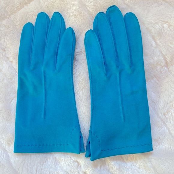 Grandoe | Accessories | Vintage Suede Turquoise Green Gloves | Poshmark